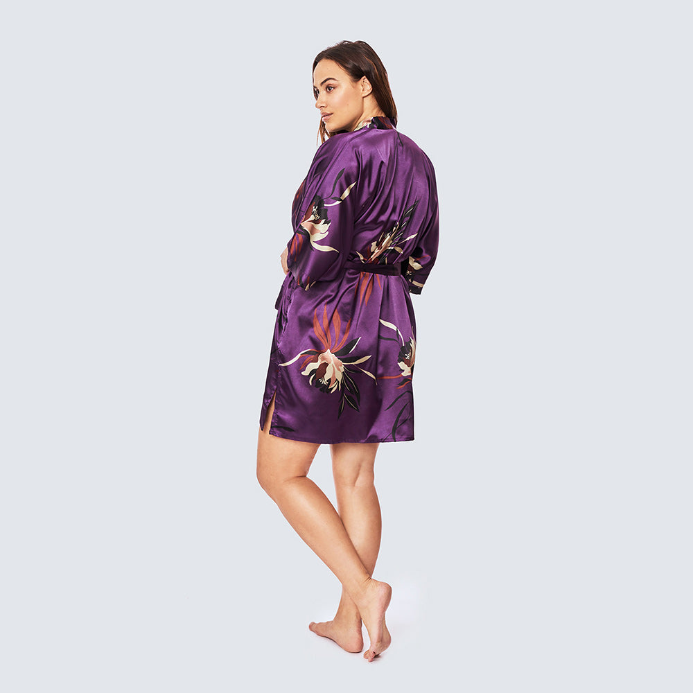 Hana Plus Size Short Kimono Robe - Multiple Colors – kimandono.com