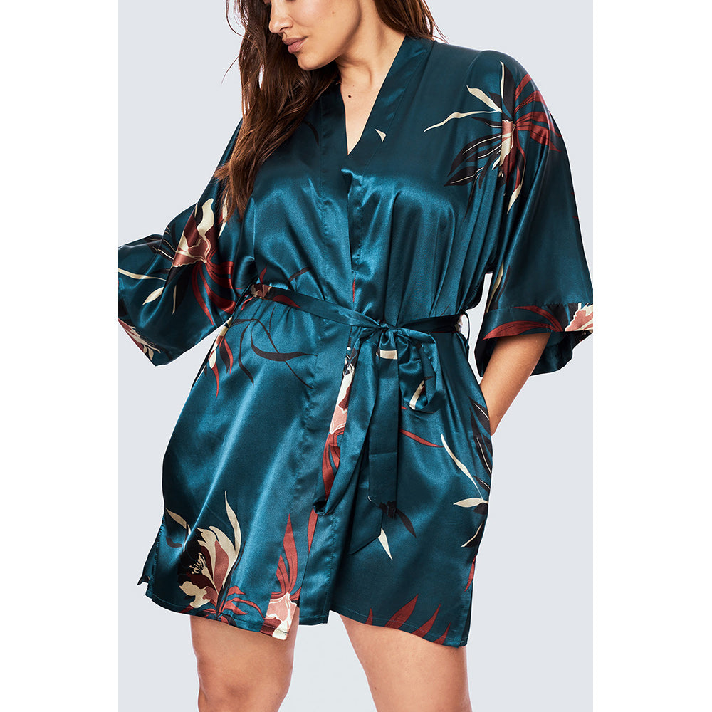 Hana Plus Size Short Kimono Robe - Multiple Colors – kimandono.com