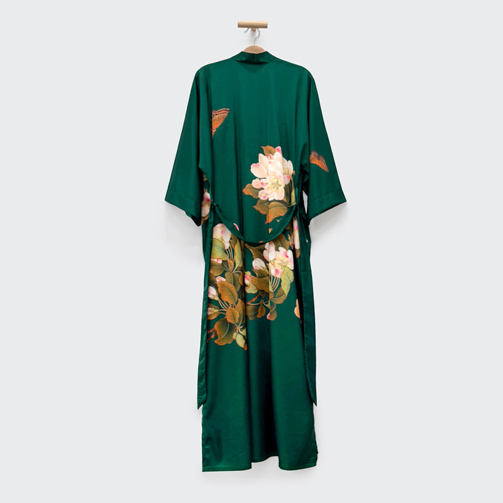 Peony & Butterfly Men's Long Kimono Robe | KIM+ONO – kimandono.com