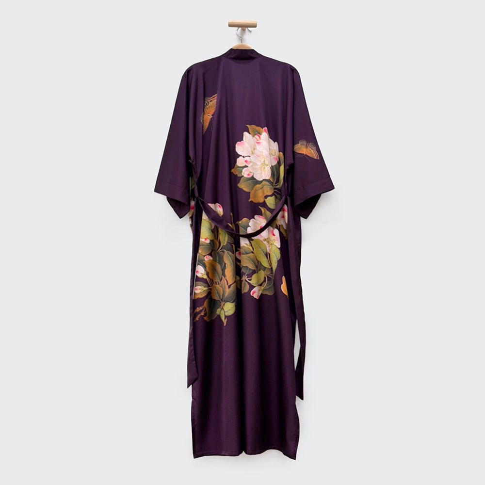 Peony & Butterfly Men's Long Kimono Robe | KIM+ONO – kimandono.com