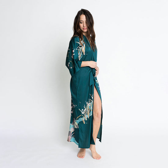 Spring Floral Kimono Robe - Long | KIM+ONO – kimandono.com