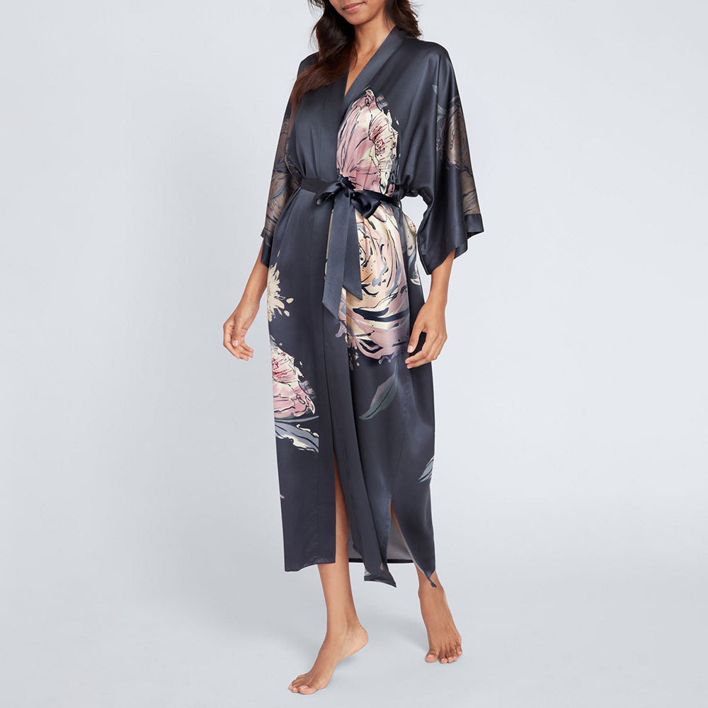 Jia Washable Silk Long Lightweight Kimono Robe | KIM+ONO – kimandono.com