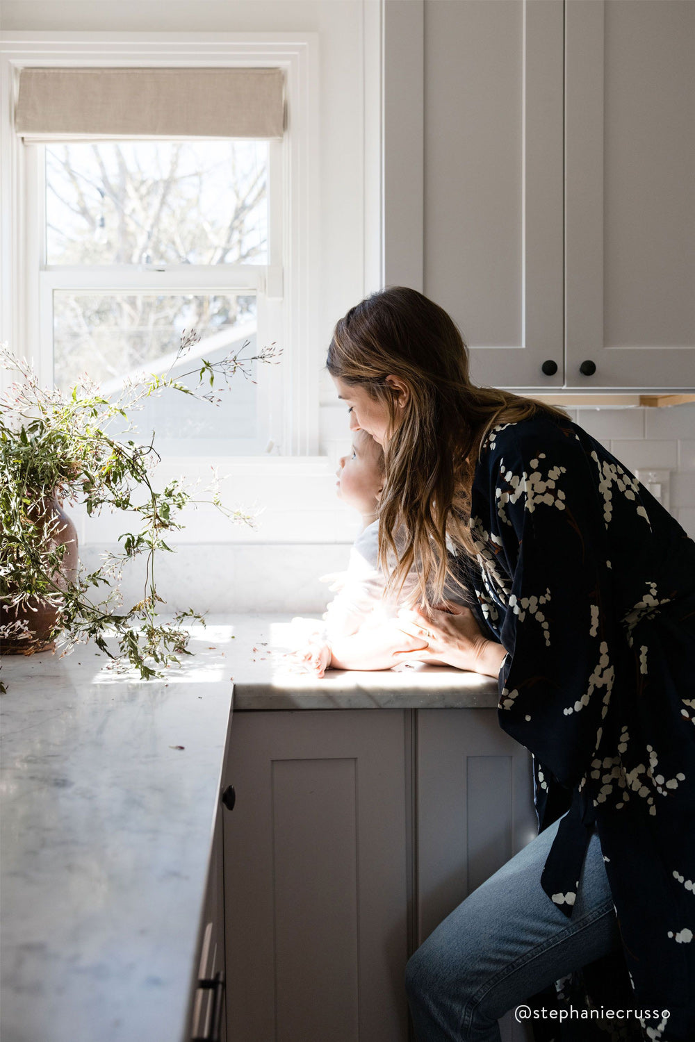 Mio Long Semi Sheer Kimono Robe - Crepe Fabric | KIM+ONO – kimandono.com