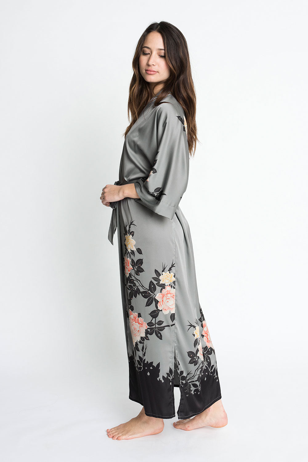 Blush Rose Kimono Robe - Long | KIM+ONO – kimandono.com