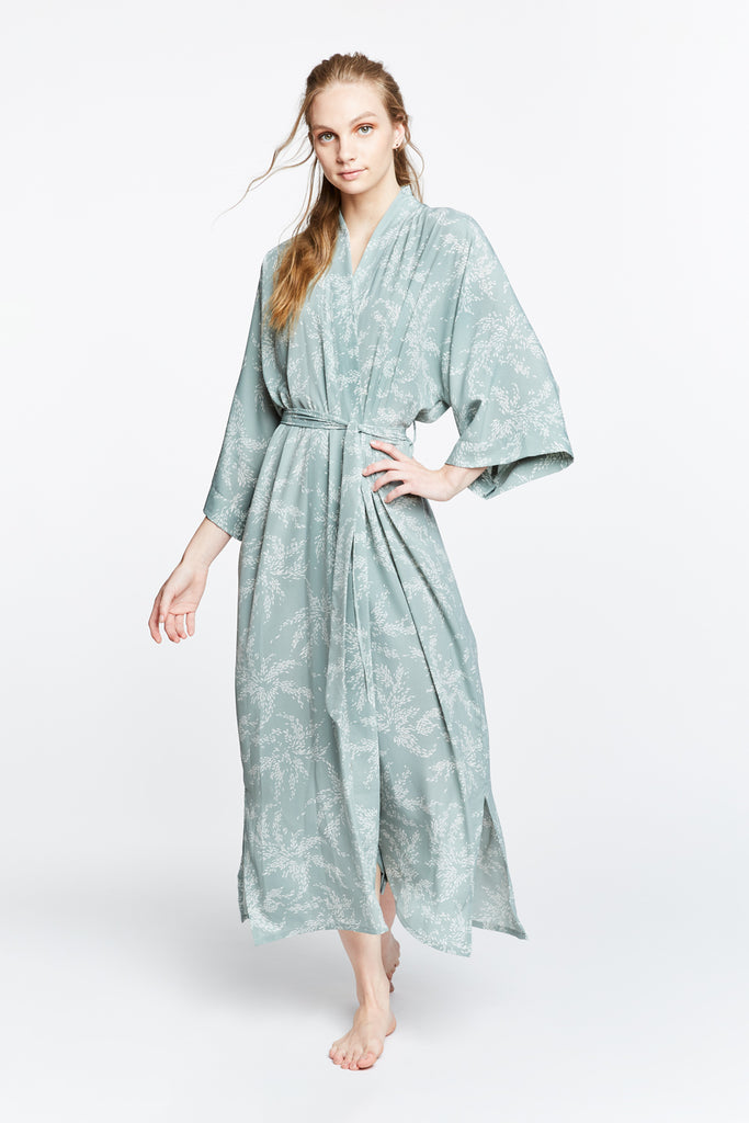 Kae Long Kimono Robe | Semi Sheer Kimono Robe – kimandono.com